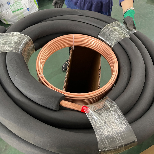 1/4 in. x 5/8 in. x 50 ft. Pre Insulated Copper Tube - Dabund Pipe